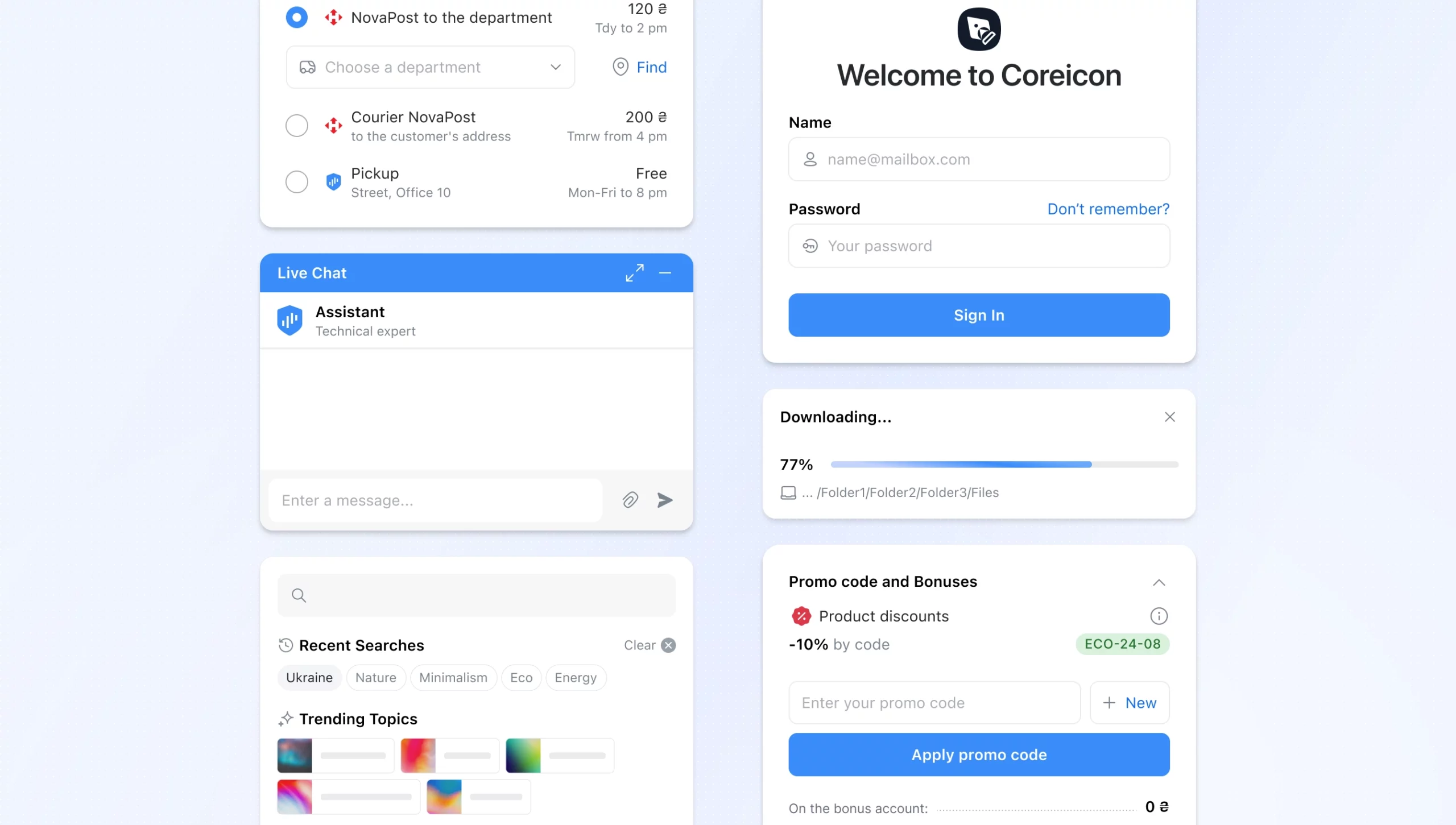 UI Icons In Modal Windows | Сoreicon